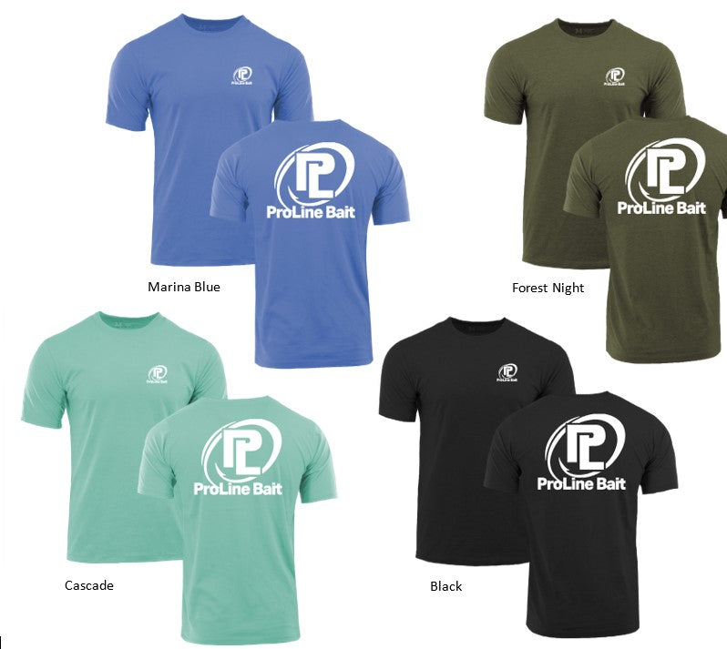 ProLine Team Tee with One Color Logo – ProLineBaits